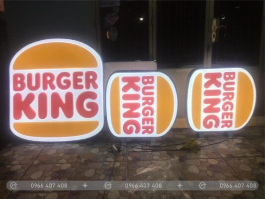 Bảng Led Vẫy BURGER KING - Chuyên Thi Công Thiết Kế Bảng Hiệu Đèn Led ...
